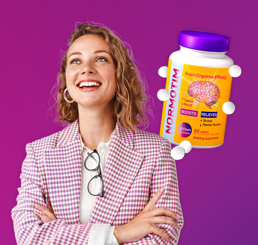 Normotim Focus & Memory Booster, Antistress Supplement, Mood Enhancer